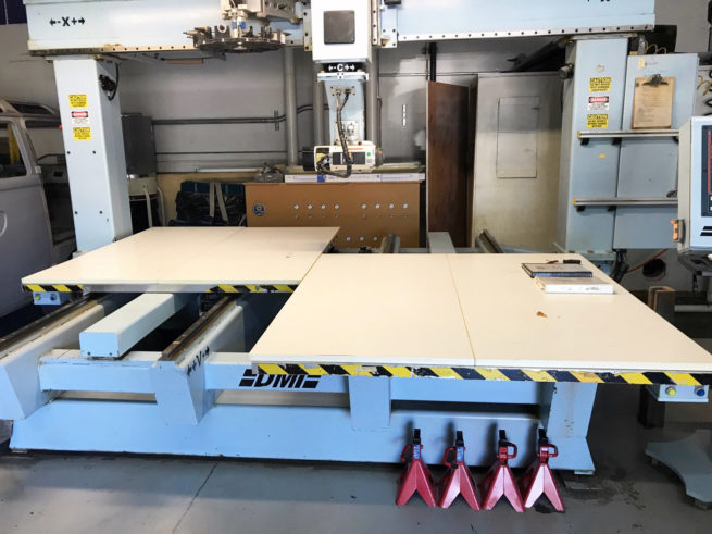 DMS 5 Axis CNC Router 10x15 Moving Gantry E789