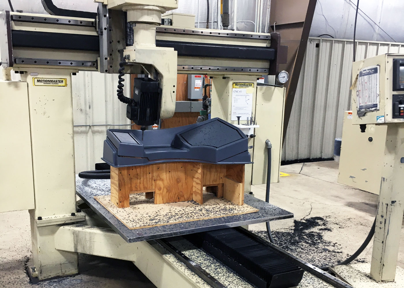 Motionmaster 5 Axis CNC Router Dual 5x5 Moving Tables E803