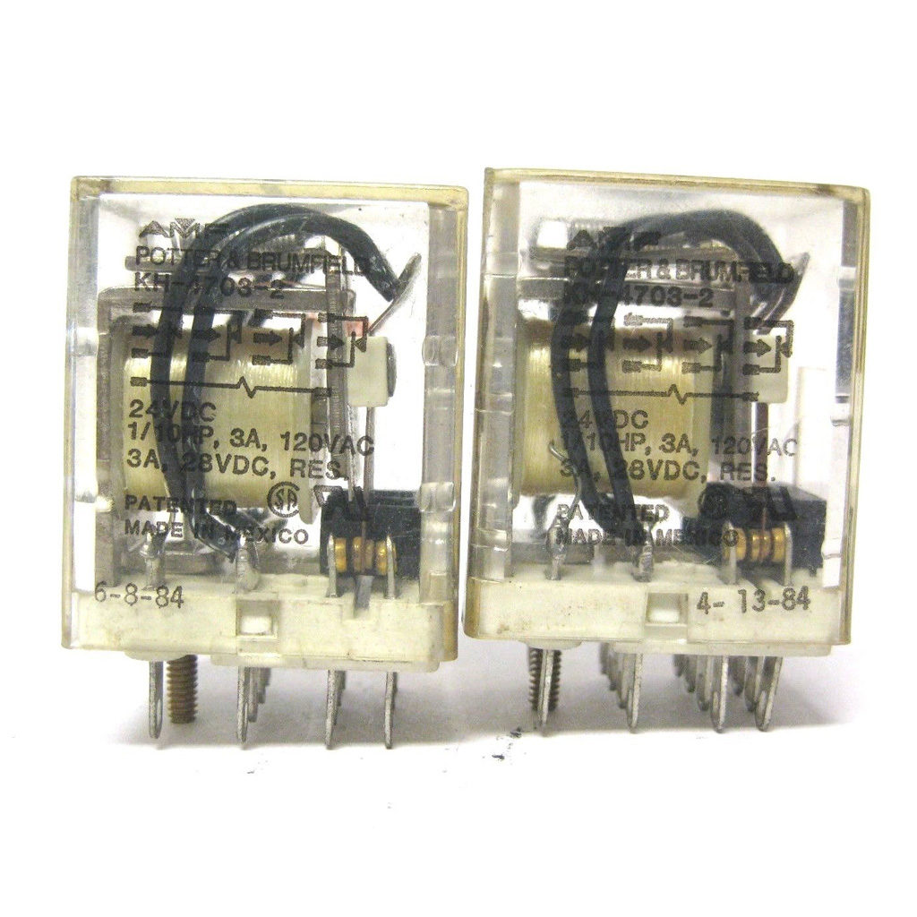 Lot of Power Relays and Relay Sockets (Used) — CNC Parts Dept., Inc.